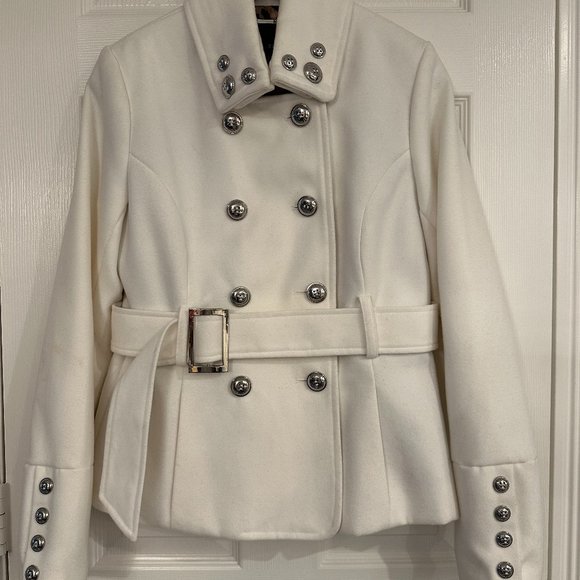 Black Rivet | Jackets & Coats | Black Rivet Whiteivory Coat | Poshmark